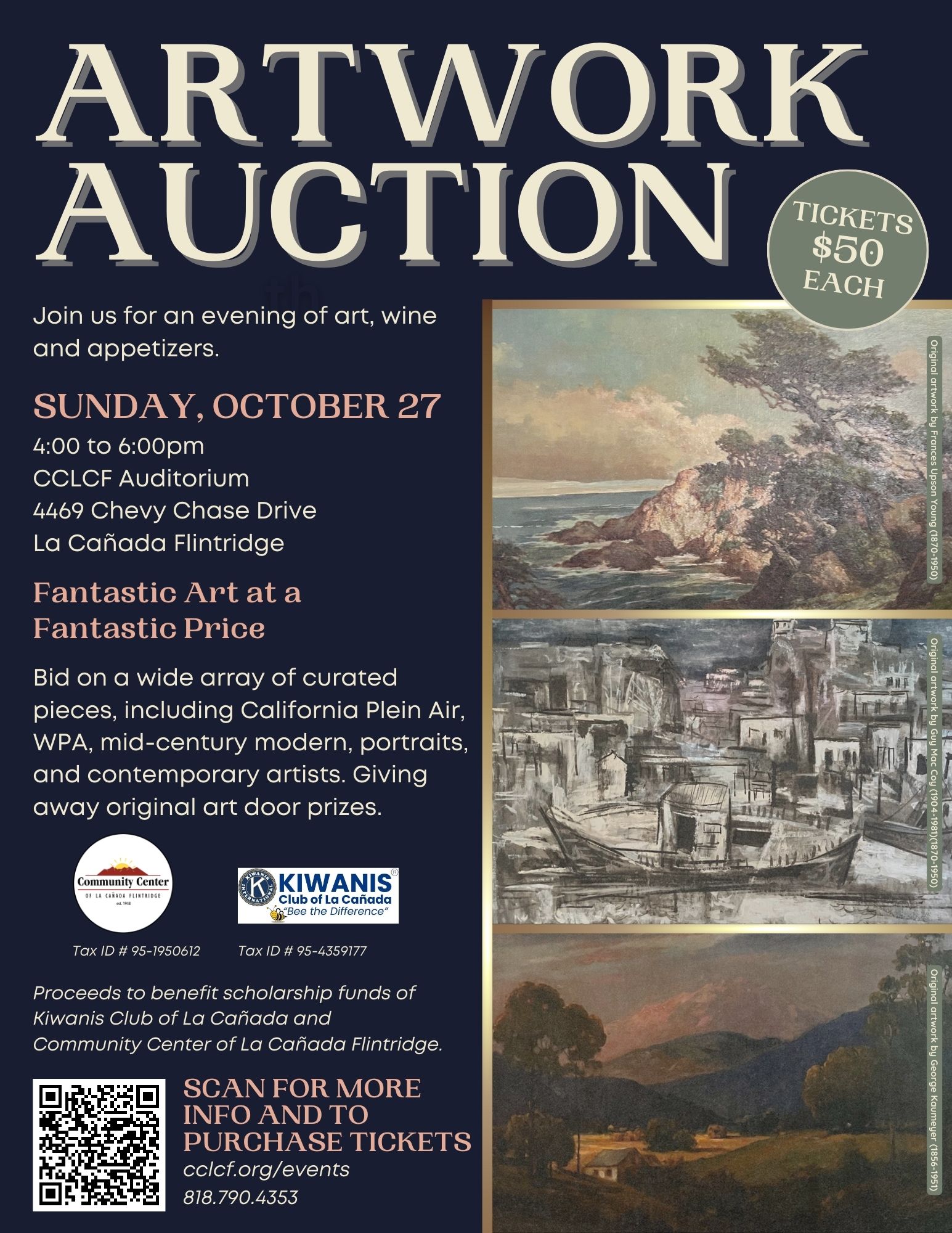 Art Auction on October 27, 2024 - CCLCF